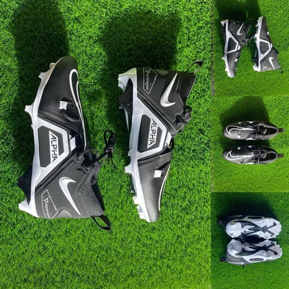 Nike | Shoes | Nikealpha Menace Pro 3 Cleats Black White | Poshmark